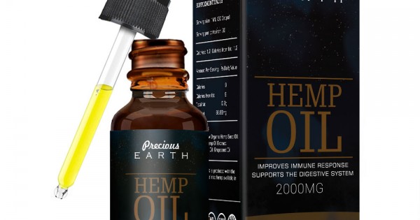 Buy Precious Earth 2000mg HEMP Oil, Broad Spectrum Hemp Oil Extract ...